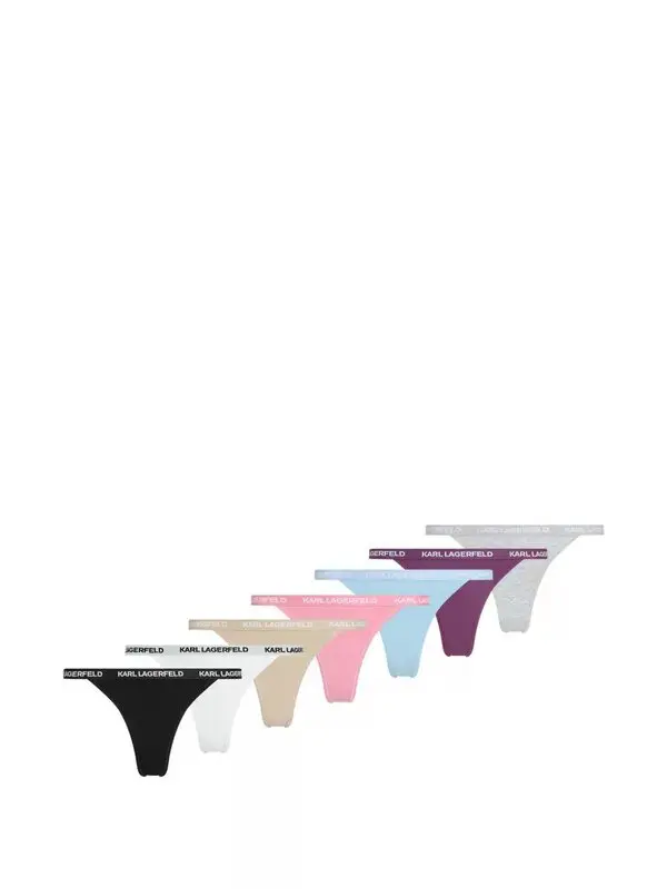 Karl Lagerfeld Logo-waistband Thongs - Pink