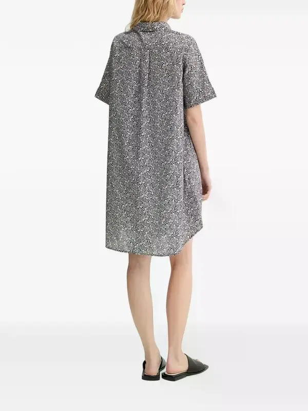 Marc O'polo Butterfly Print Midi Shirt Dress