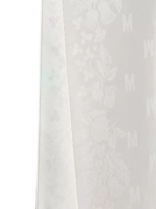 Moschino Jacquard Floral-pattern Silk Scarf