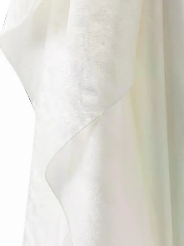 Moschino Jacquard Floral-pattern Silk Scarf