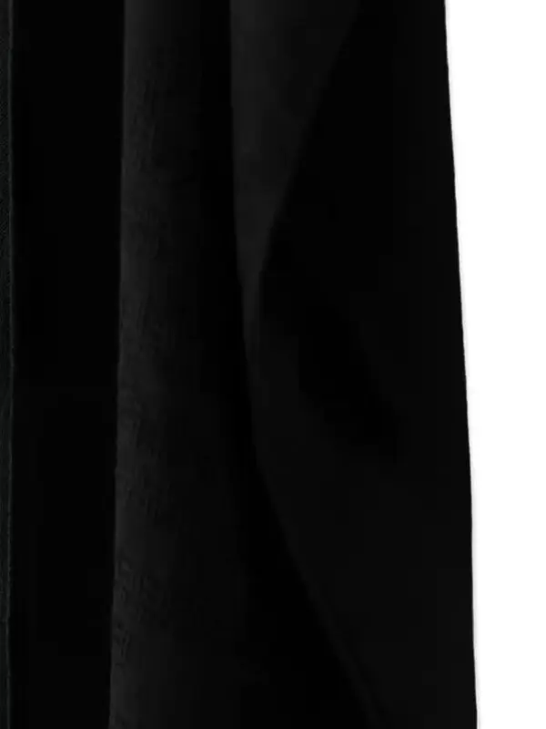 Moschino Logo-jacquard Fringed Wool Scarf