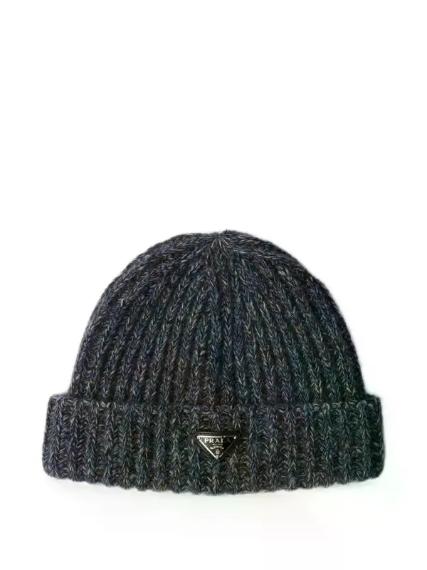 Prada Mouliné Cashmere And Wool Beanie