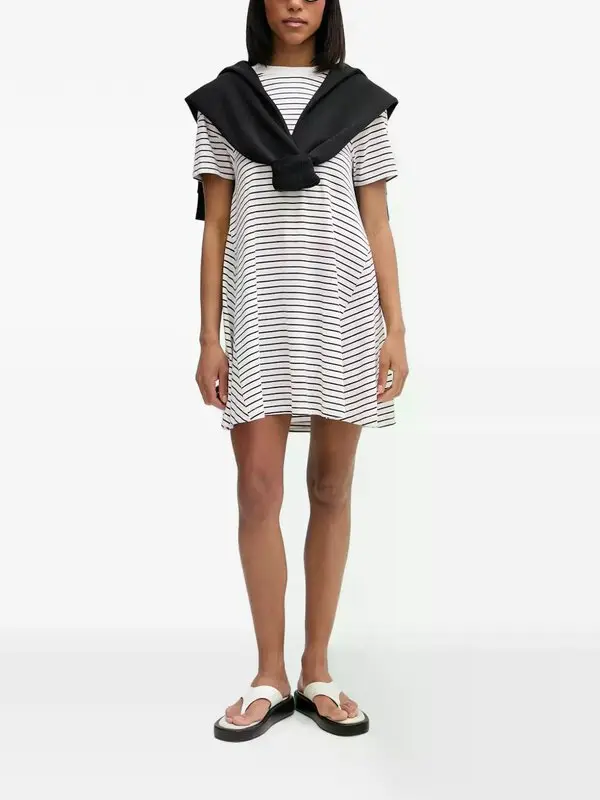 Marc O'polo Horizontal Stripe Short Sleeve Mini Dress
