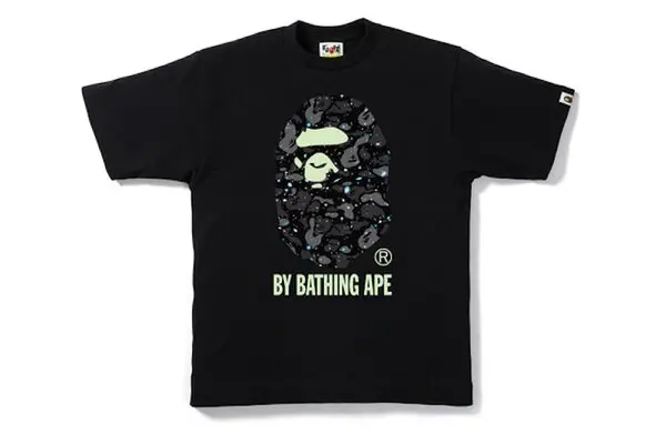 A BATHING APE Space Camo Bathing Tee Shirt