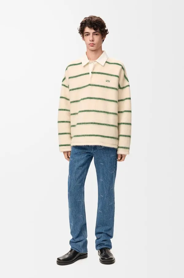 Loewe Embroidered Straight Leg Jeans