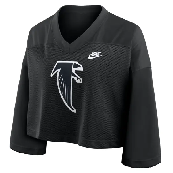 Nike Atlanta Falcons Rewind Fashion Dri-fit Nfl Cropped Jersey - Black