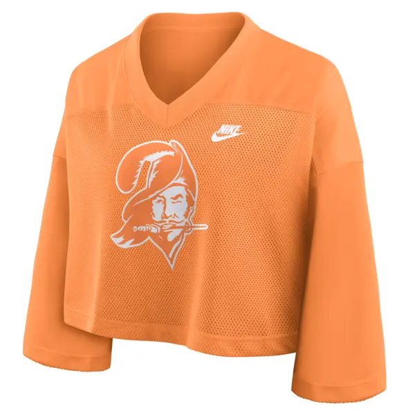 Nike Tampa Bay Buccaneers Rewind Fashion Dri-fit Nfl Cropped Jersey - Orange