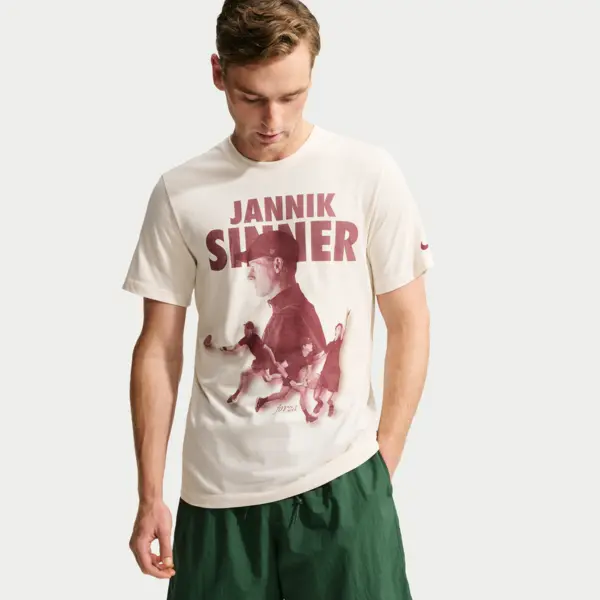 Nike Jannik Sinner Court Dri-fit Graphic Tennis T-shirt - Brown