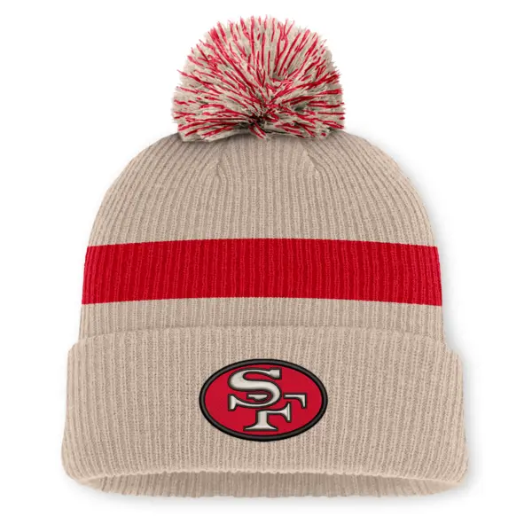 Nike San Francisco 49ers Rewind Peak Nfl Cuffed Pom Beanie - Brown