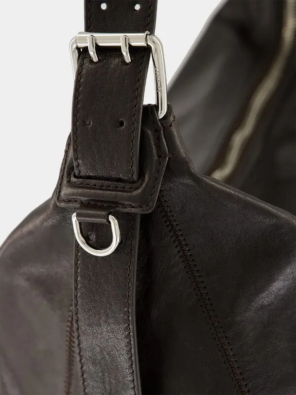 LEMAIRE Belted Hobo Bag - Brown