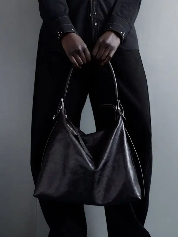 LEMAIRE Belted Hobo Bag - Brown