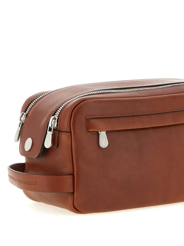 Brunello Cucinelli Leather Beauty Case