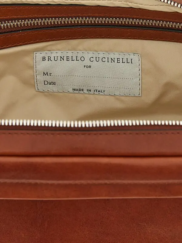 Brunello Cucinelli Leather Beauty Case