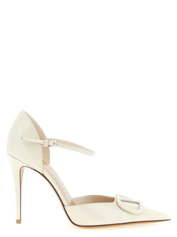 Valentino Garavani D'orsay Patent Leather Pumps - White