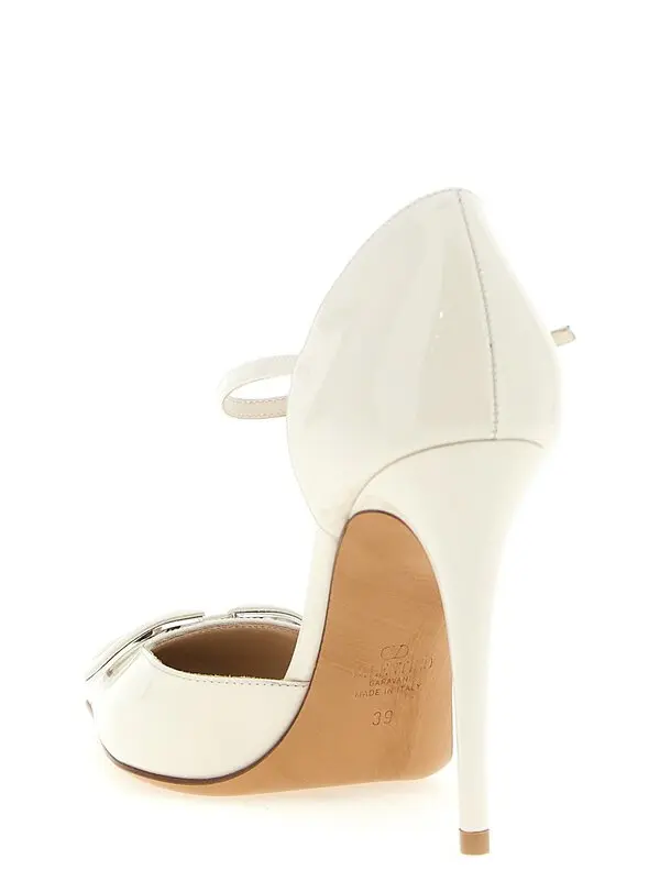 Valentino Garavani D'orsay Patent Leather Pumps - White
