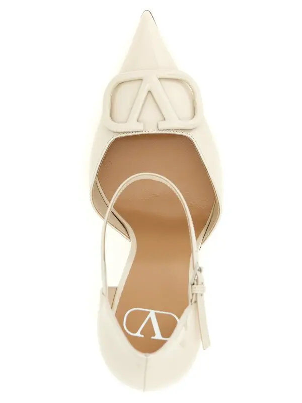 Valentino Garavani D'orsay Patent Leather Pumps - White