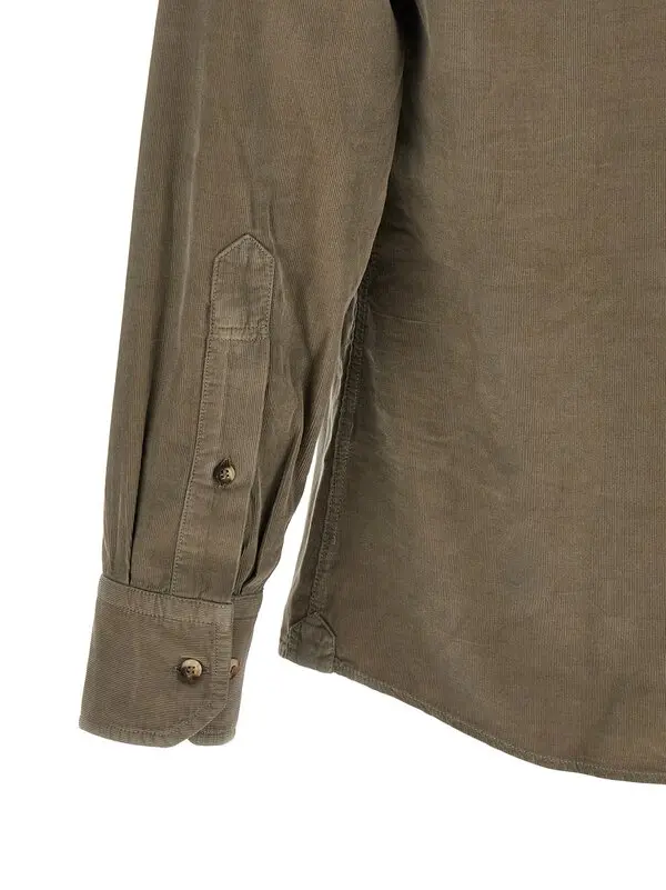 Brunello Cucinelli Corduroy Shirt - Green