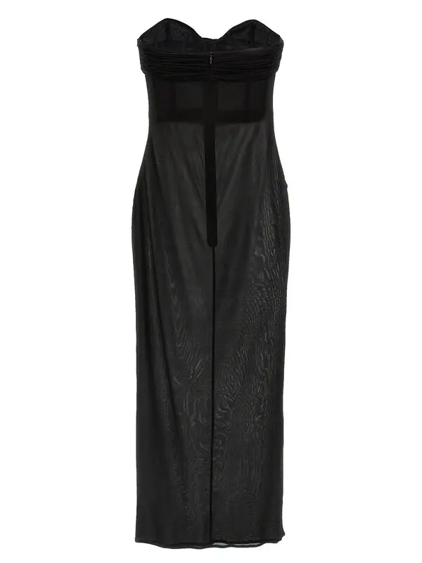Magda Butrym Off-the-shoulder Midi Dress With Integrated Bustier