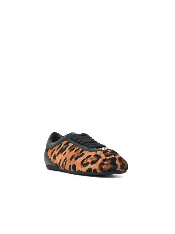Dolce & Gabbana Leopard Pony Leather Sneakers
