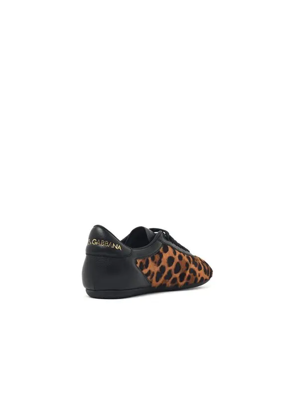 Dolce & Gabbana Leopard Pony Leather Sneakers