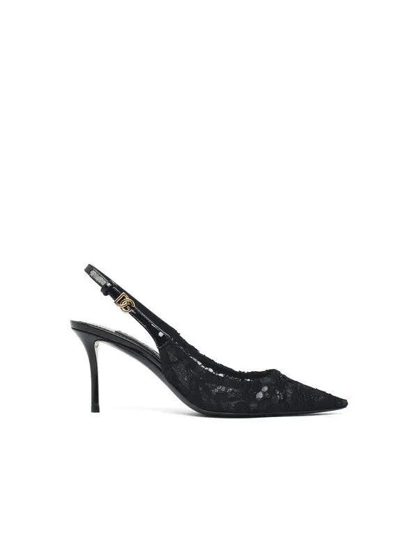 Dolce & Gabbana Eternity' Lace Slingback High Heels