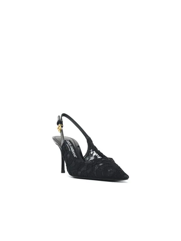 Dolce & Gabbana Eternity' Lace Slingback High Heels