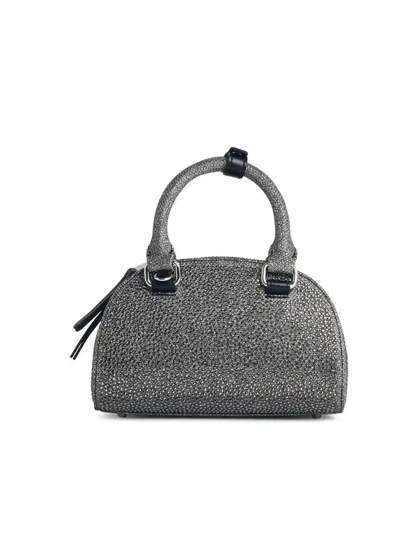 DIESEL® Dr Dome Bowling Glitter Fabric Bag With Rhinestones