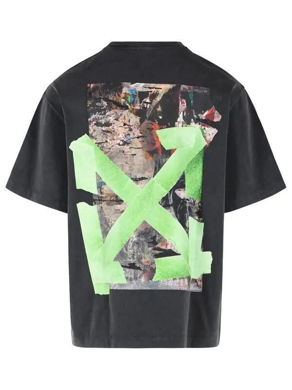 Off-White Bacco Arrow' Cotton T-shirt - Black