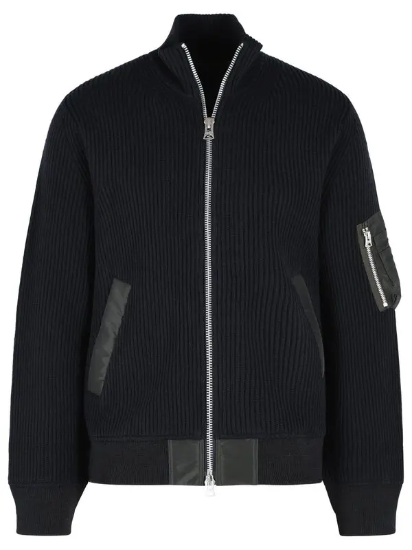 Sacai Navy Wool Sweater