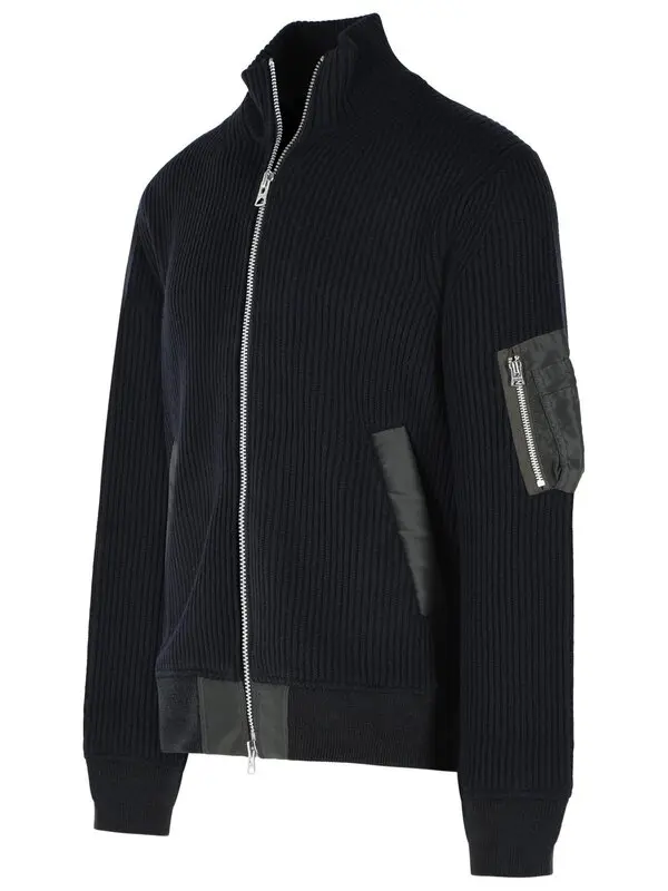 Sacai Navy Wool Sweater