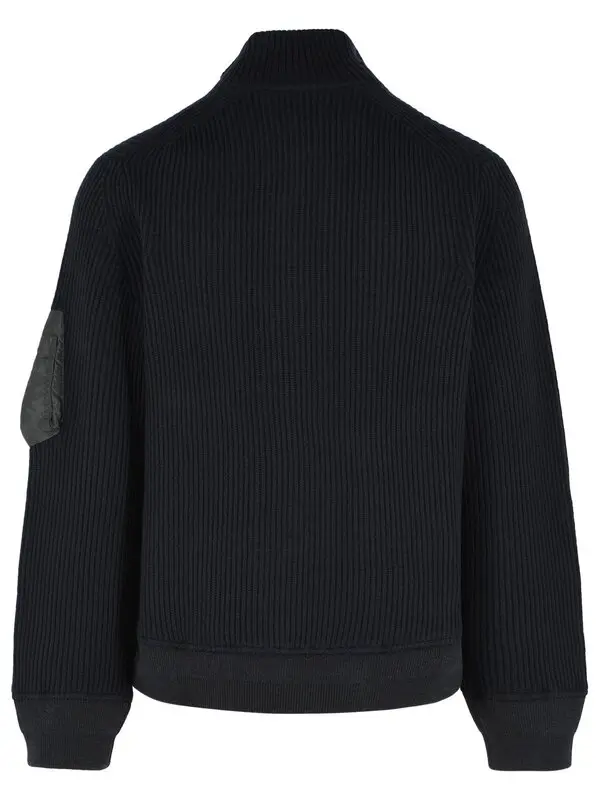 Sacai Navy Wool Sweater