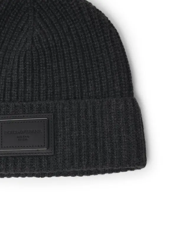 Dolce & Gabbana Grey Cashmere Beanie
