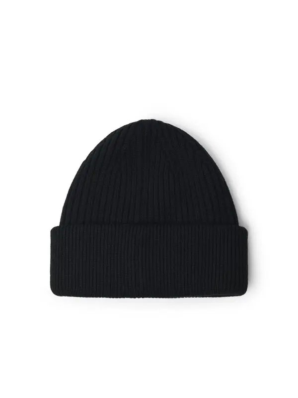 Dolce & Gabbana Dg' Logo Beanie In Virgin Wool