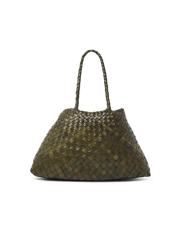 Dragon Diffusion Santa Croce Big Woven Leather Bag