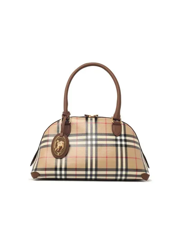 Burberry Small 'primrose' Bag In Beige Cotton Blend