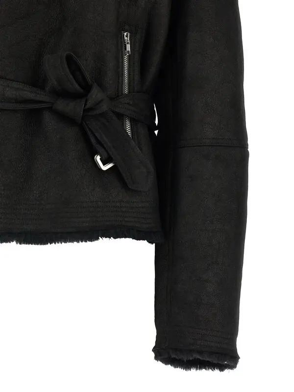 Rick Owens Cropped Flight' Jacket