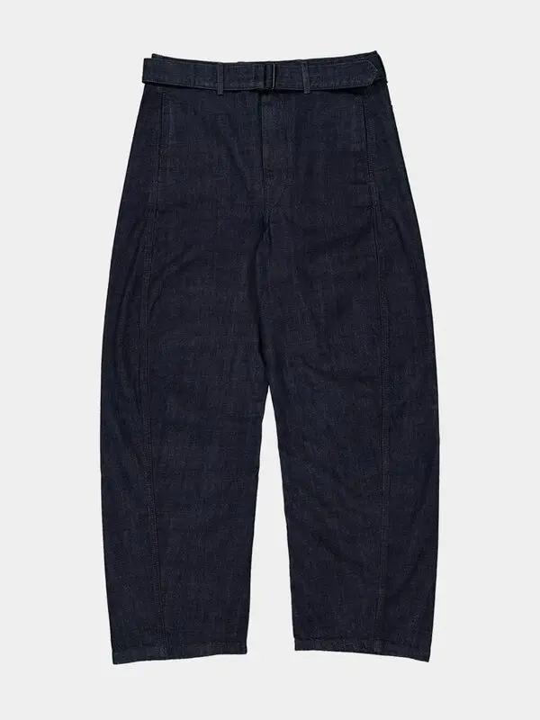 LEMAIRE Twisted Belted Denim Trousers