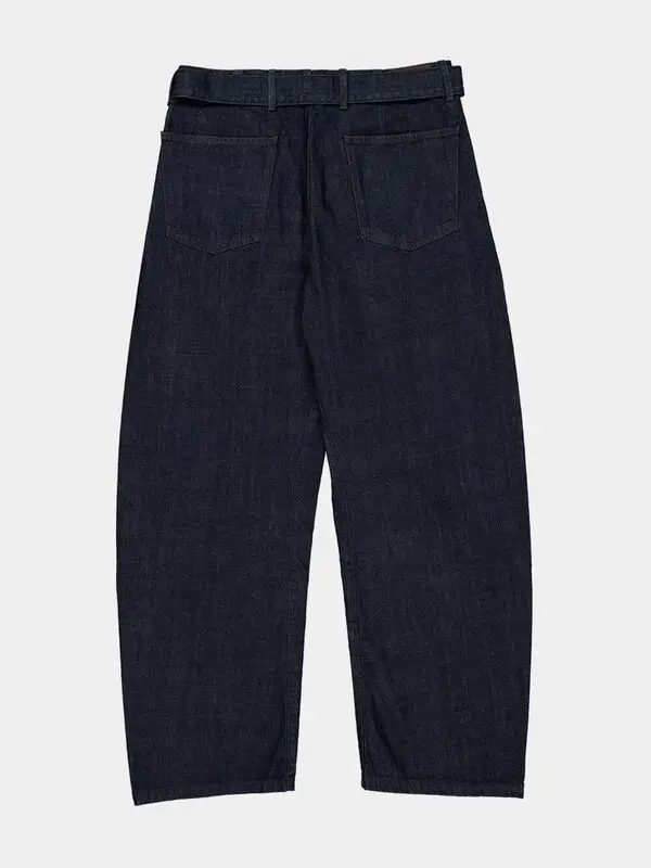 LEMAIRE Twisted Belted Denim Trousers