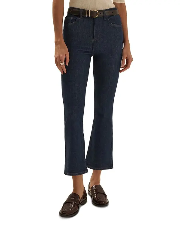 FAVORITE DAUGHTER The Erin High Rise Cropped Bootcut Jeans