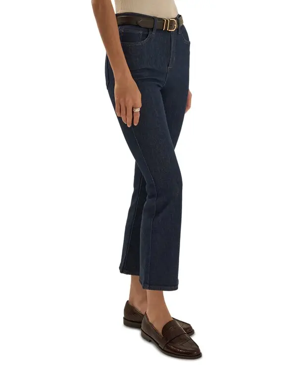FAVORITE DAUGHTER The Erin High Rise Cropped Bootcut Jeans