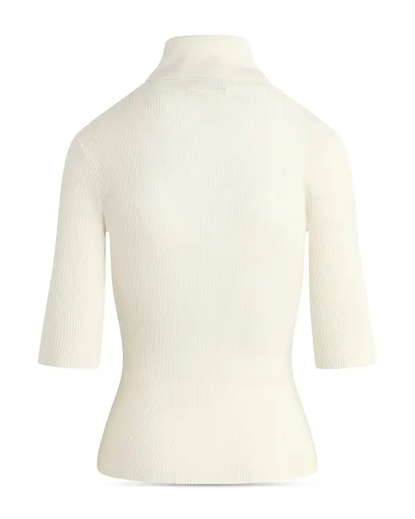 FAVORITE DAUGHTER The Amelia Wool Ribbed Turtleneck Top