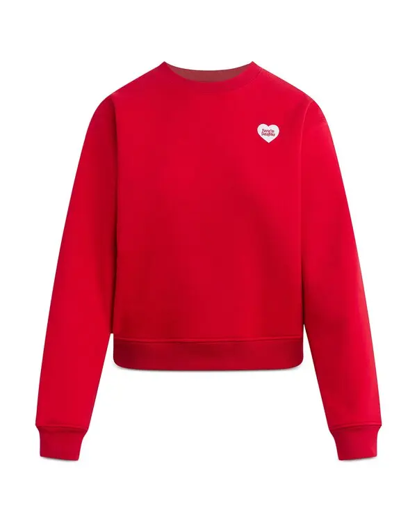 FAVORITE DAUGHTER Embroidered Heart Sweatshirt