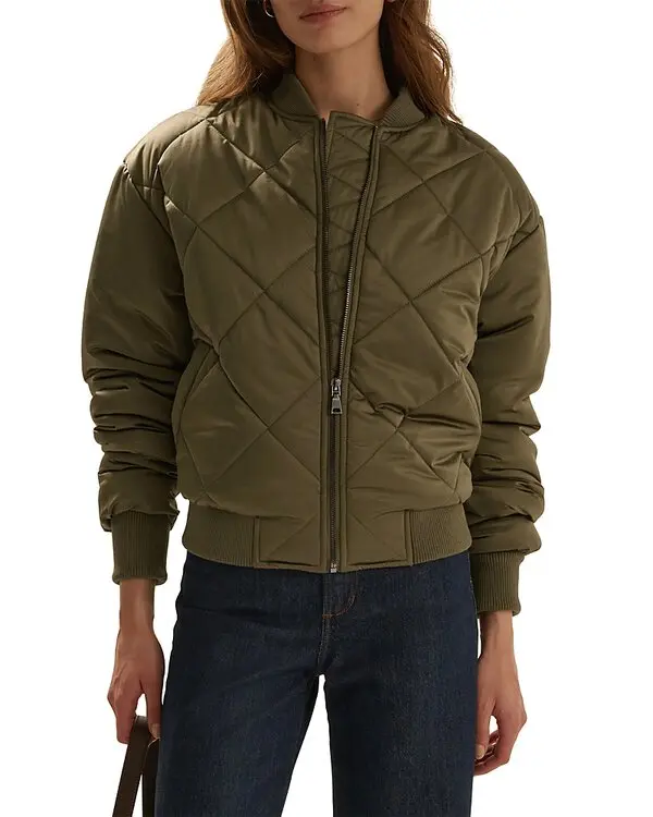 FAVORITE DAUGHTER The Favorite Bomber Quilted Jacket