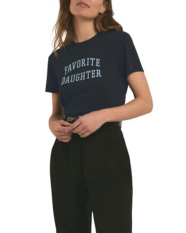 FAVORITE DAUGHTER The Cropped Collegiate Graphic Tee