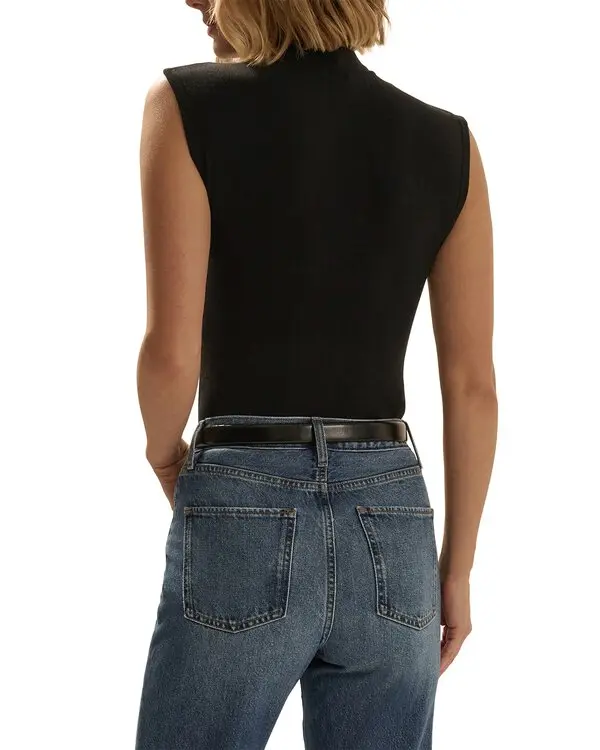FAVORITE DAUGHTER The Mock Neck Sleeveless Sweater