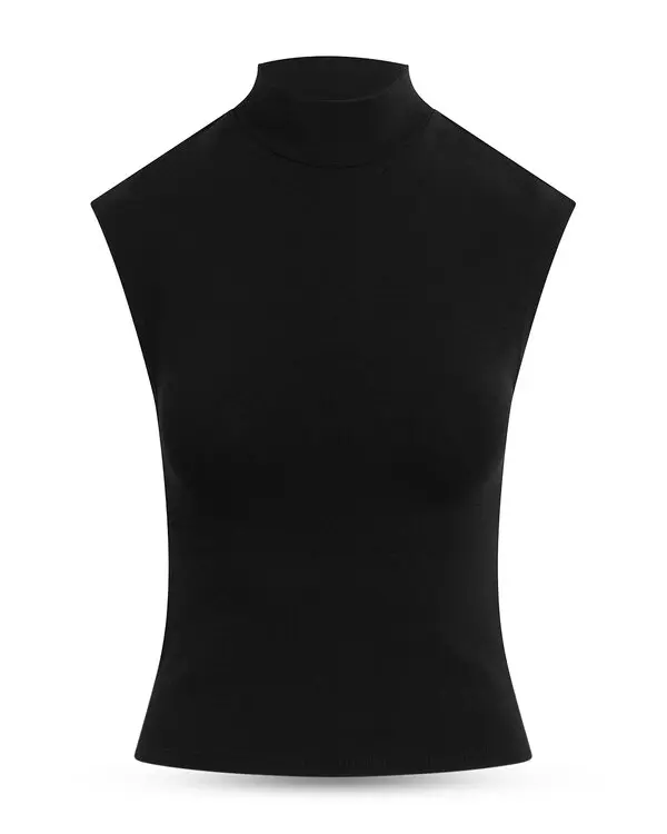 FAVORITE DAUGHTER The Mock Neck Sleeveless Sweater