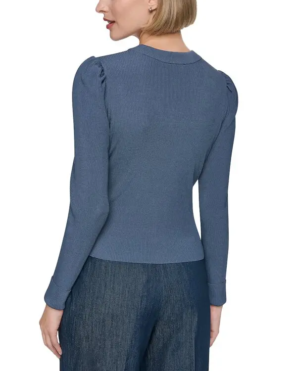 Sonia Rykiel Paris Tweed Front Ribbed Jacket