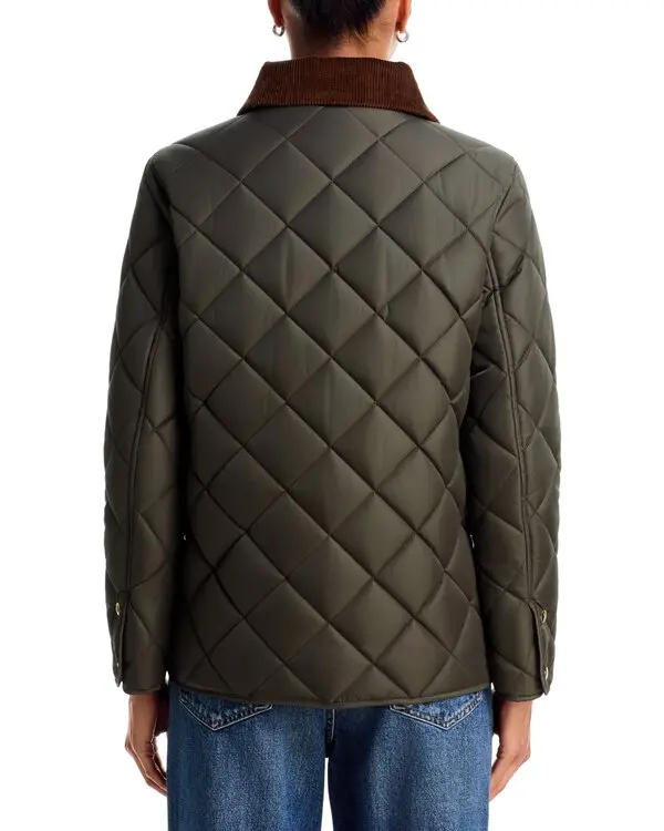 Aqua Quilted Barn Jacket
