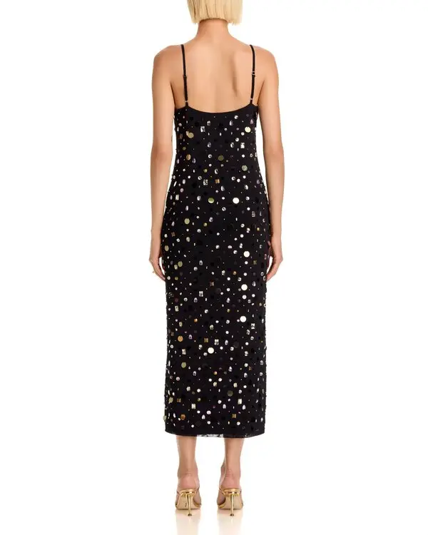 Aqua Embellished Maxi Dress
