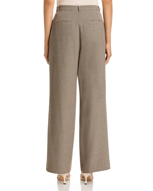 Aqua Printed Wide Leg Pants